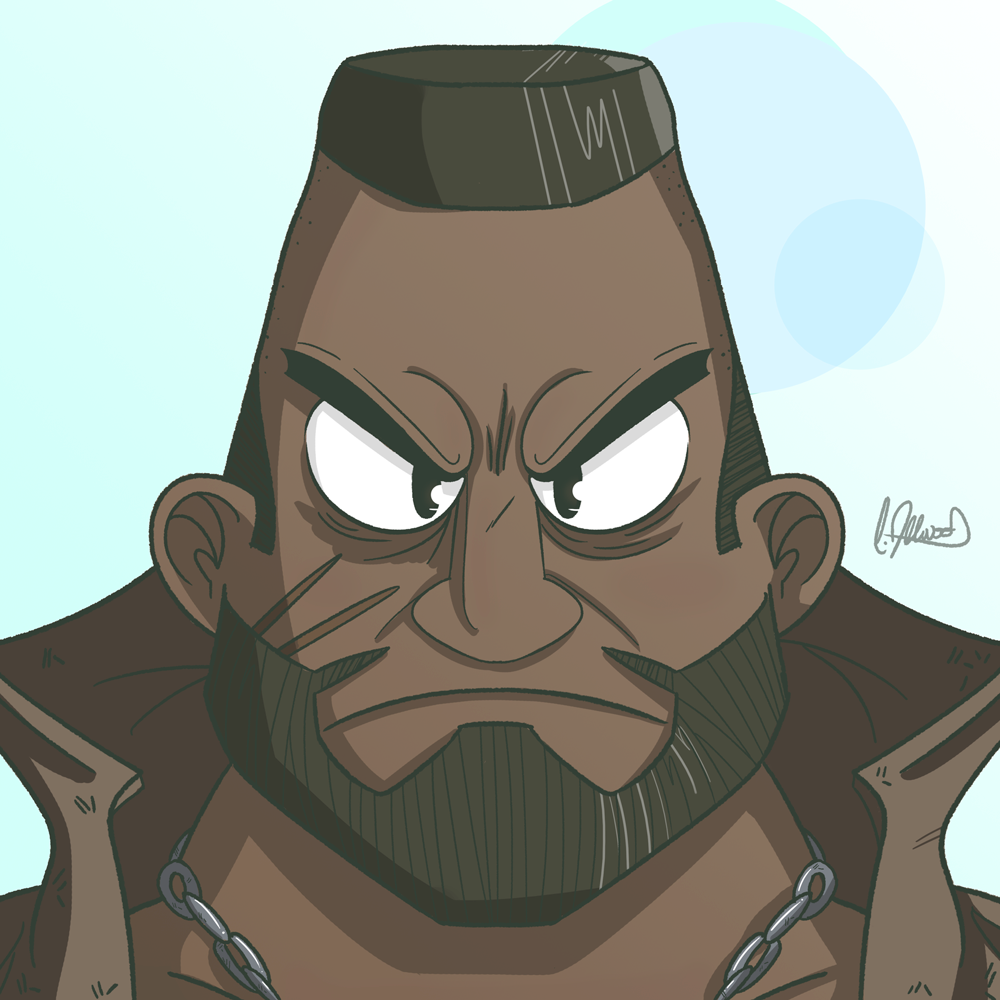Watermelon Pips: Barrett (Final Fantasy VII)
