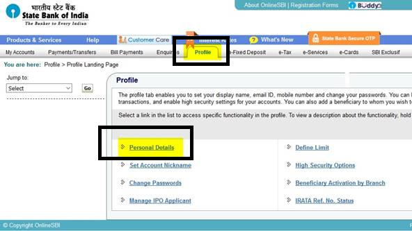 How to change / update mobile number in SBI online - Letter Formats and ...