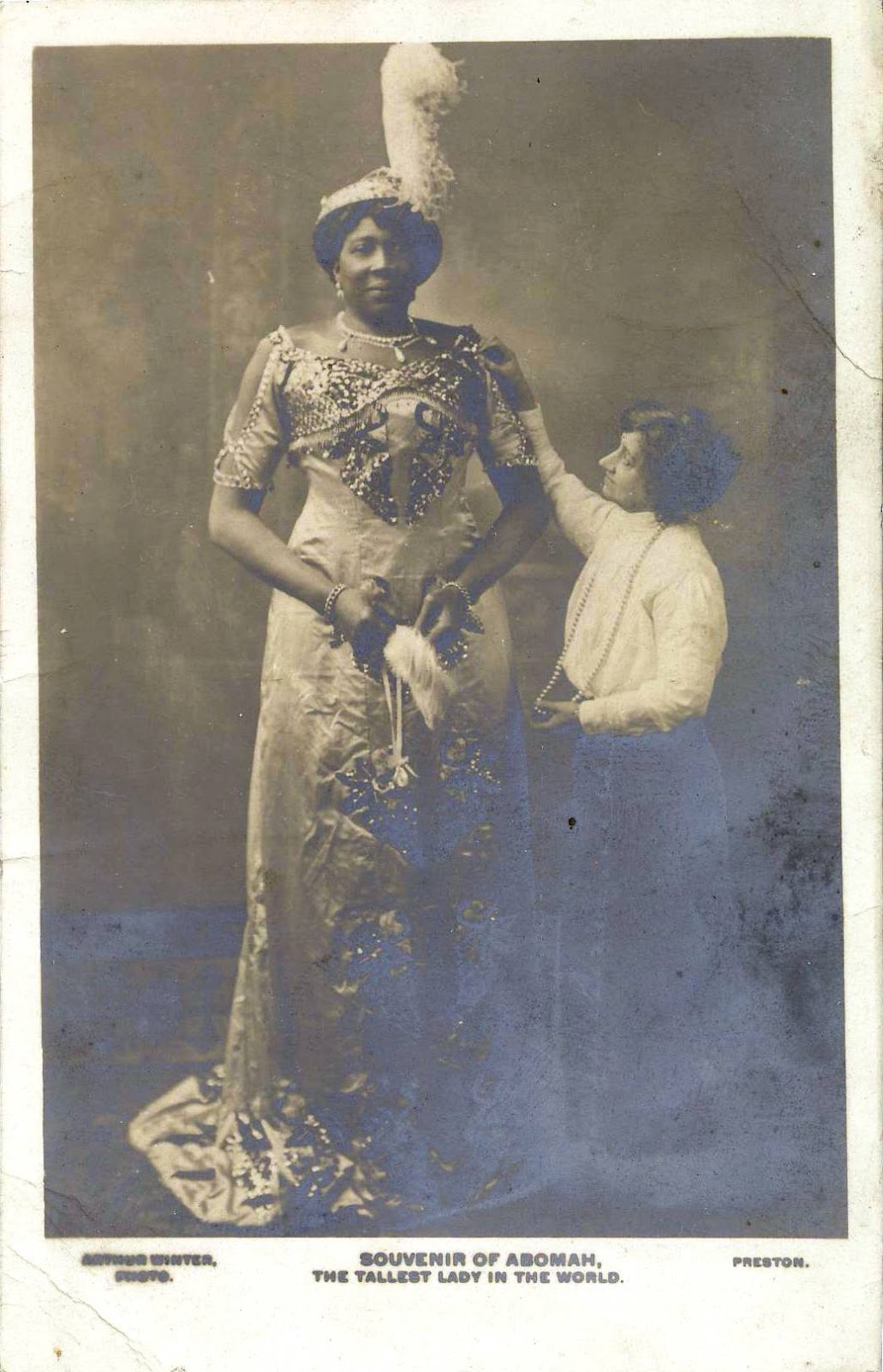 MME ABOMAH "THE AFRICAN GIANTESS," : THE TALLEST LADY IN THE WORLD