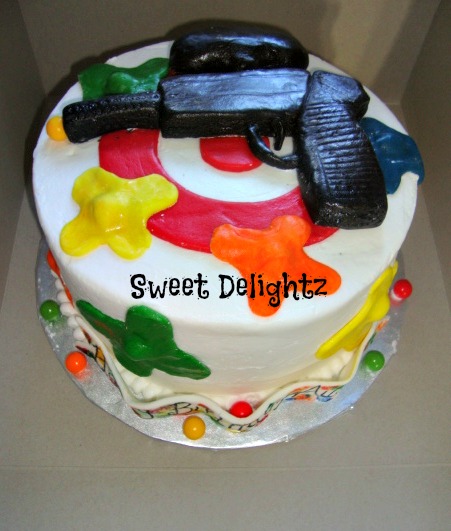 Sweet Delightz: Paintball Cake and Cookies