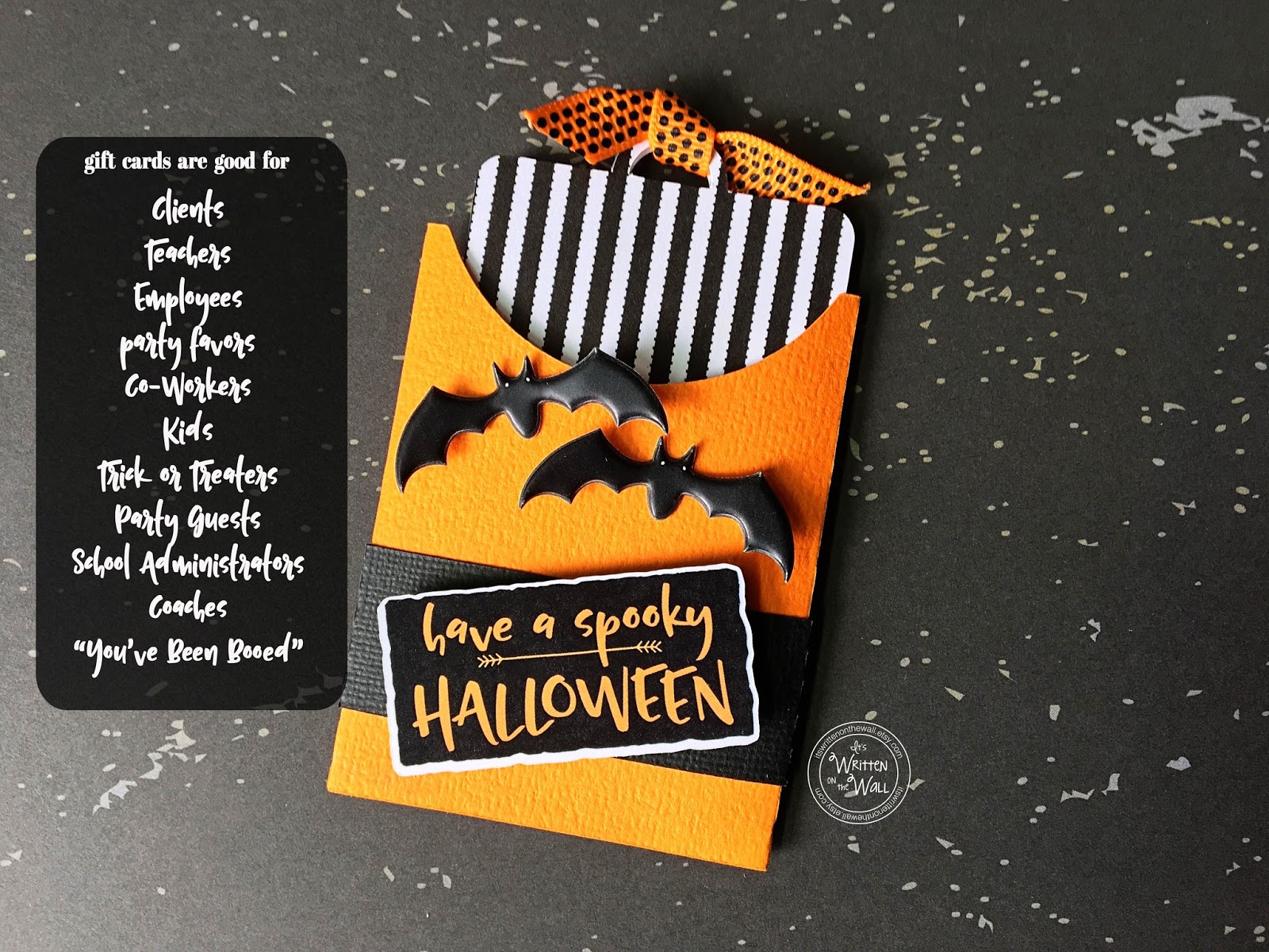 It's Written on the Wall: Have a Spooky Halloween-Fun Gift Card Holders ...