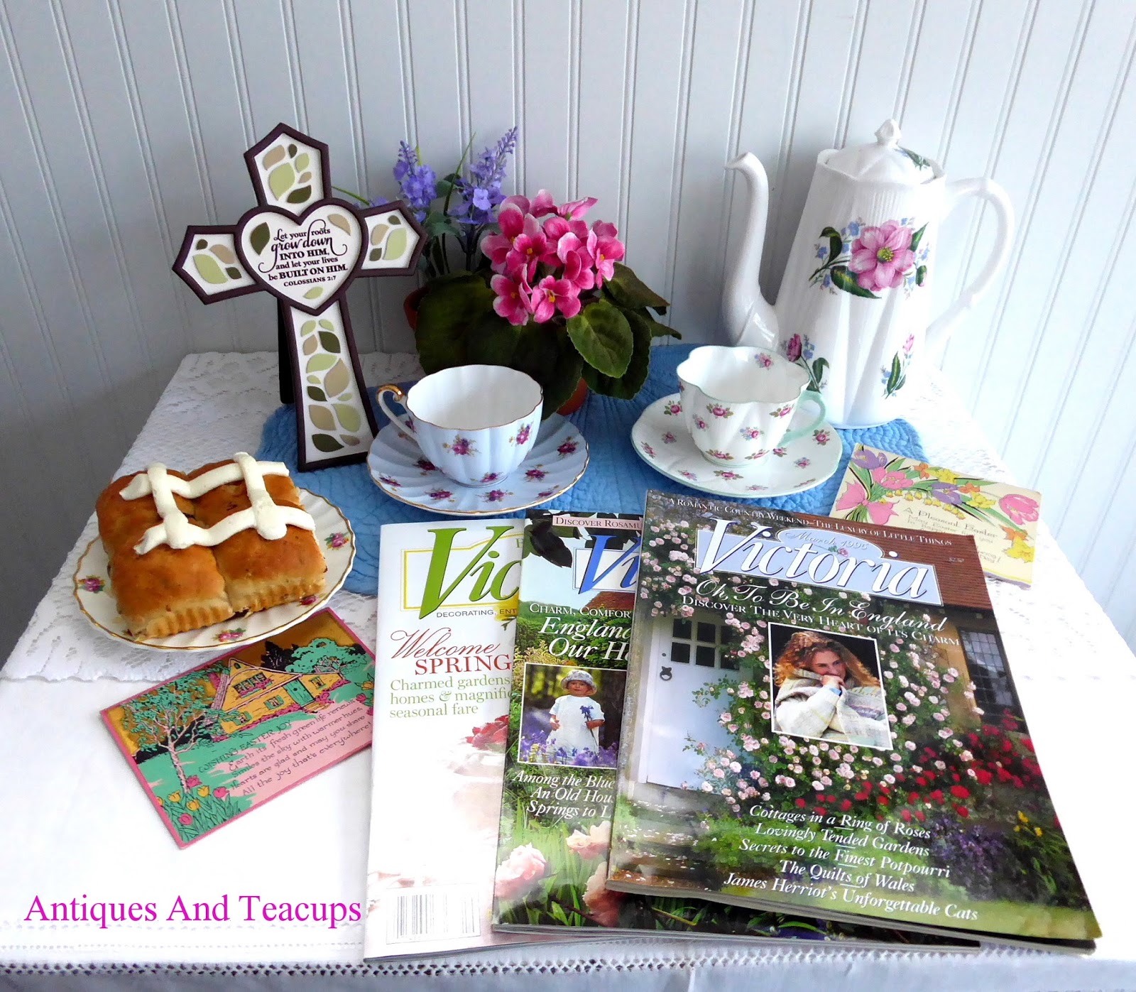 Antiques And Teacups: Tuesday Cuppa Tea, Spring, Easter, Shelley Joys
