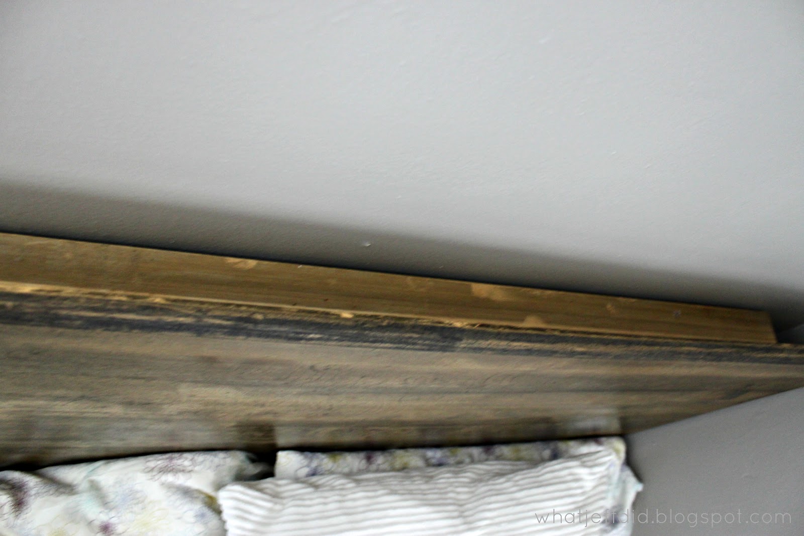 Look What Jeff Did: DIY Headboard from Table Top