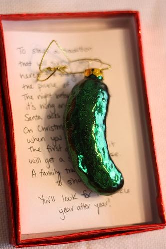 WTFbean: German Christmas Tradition - The Pickle
