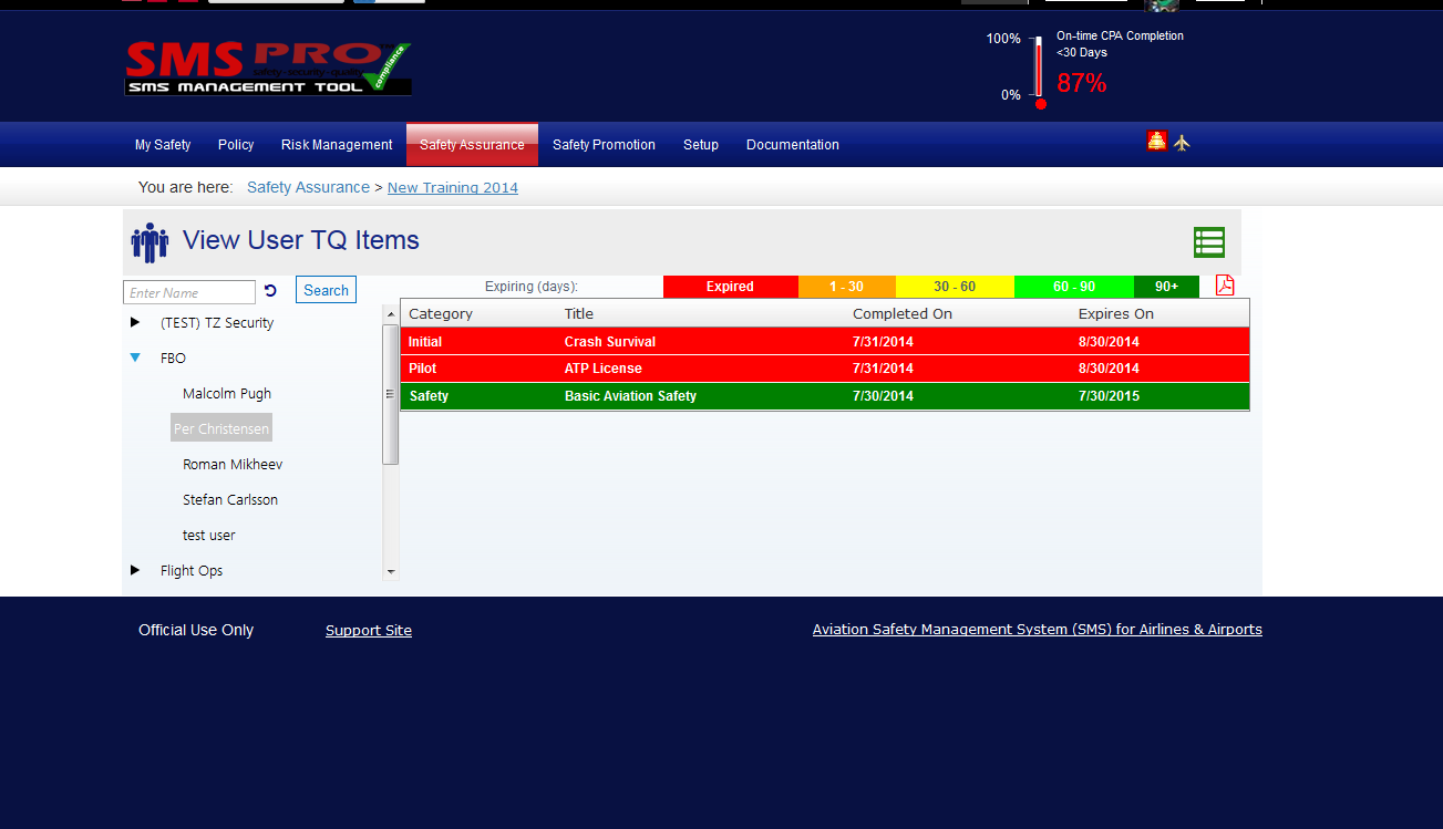 Aviation SMS Training & Qualifications Module Enhancements |Aviation ...
