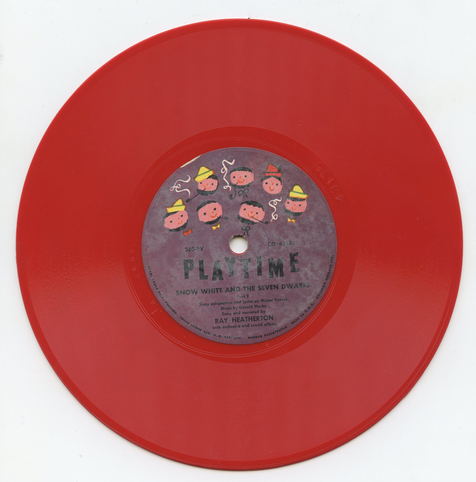 Filmic Light - Snow White Archive: Playtime Columbia Record - Snow ...