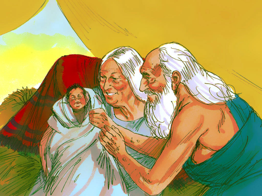 Abraham and Sarah and Baby Isaac