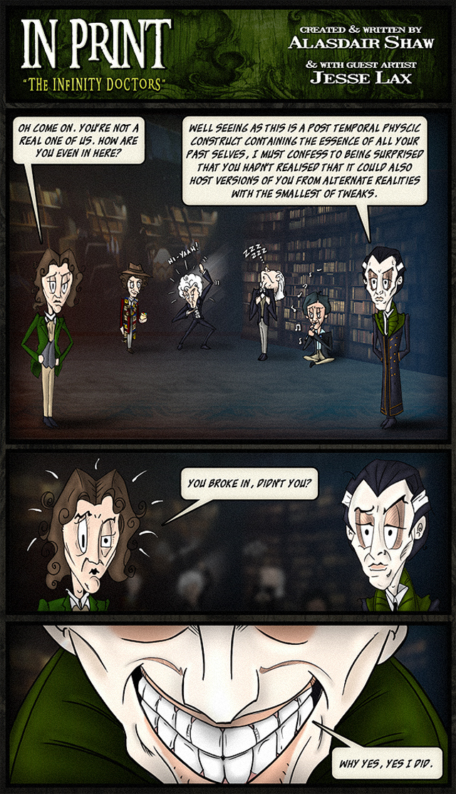 In Print Comic: THE INFINITY DOCTORS - Strip 2 JESSE LAX