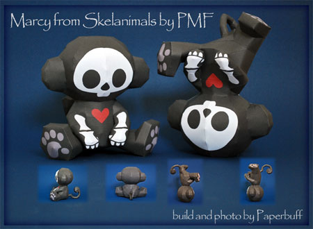 Papercraft - Skelanimals Marcy the Monkey - Papercraft4u | Free ...