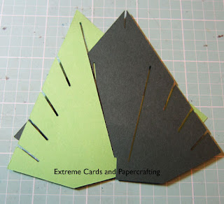 Sliceform Christmas Tree with Angled Slices