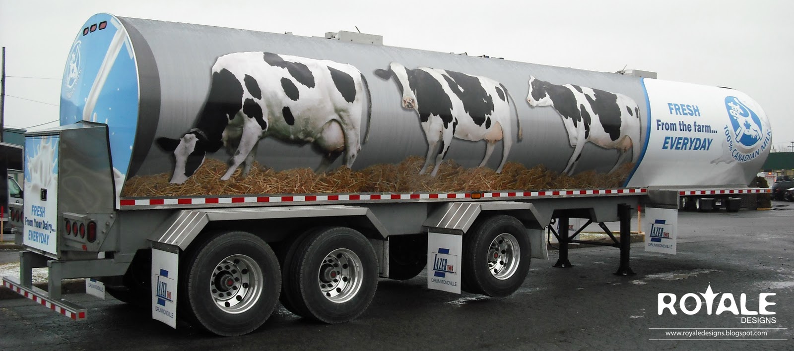 ...Royale Designs...: ...Milk Tanker Wrap...