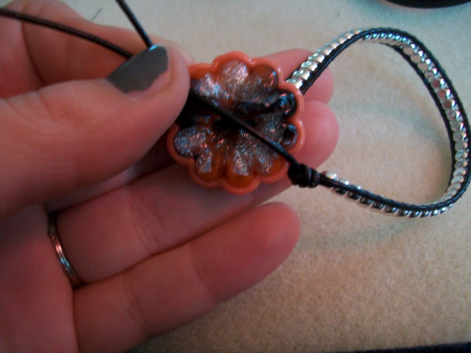 The Eclectic H: Leather Wrap Bracelet Tutorial