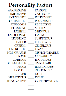 Carjacked Seraphim: NPC Traits from Griffin Mountain