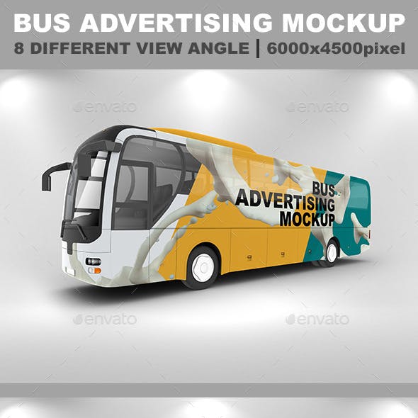 160+ Best Bus Mockup Templates | Free & Premium