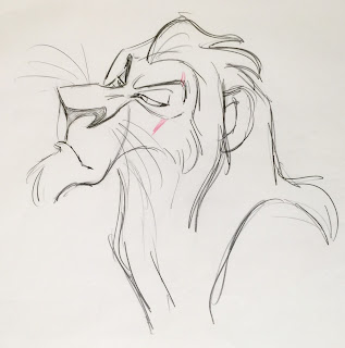 Animation Collection: Original Production Animation Drawing of Scar ...