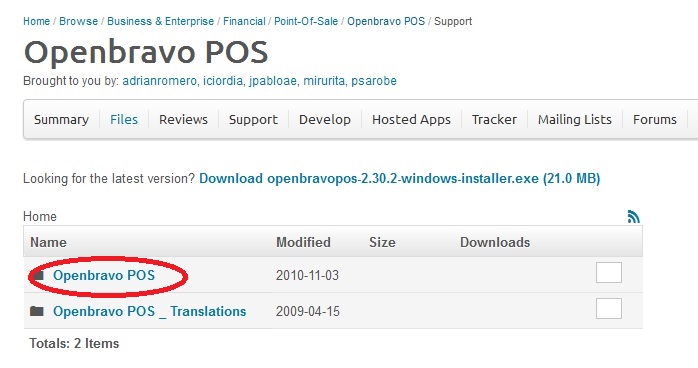 Instalar Openbravo POS: Descargar Openbravo POS