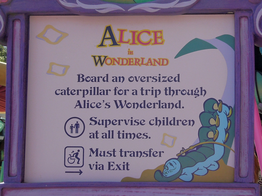 Mouse Troop: Alice in Wonderland's Curious Signage