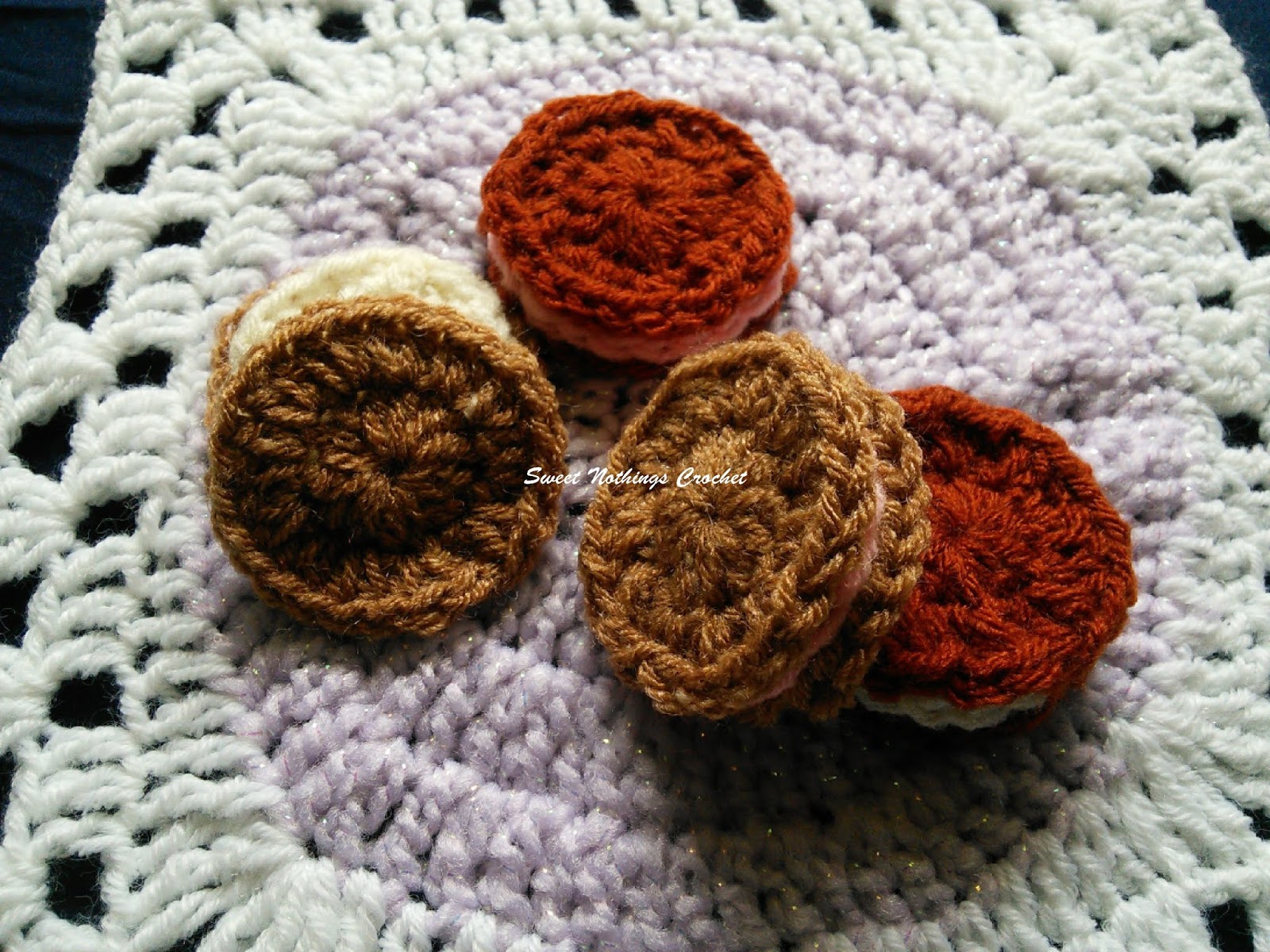 Sweet Nothings Crochet: CREAM FILLED BISCUITS GRANNY SQUARE : FOOD ...