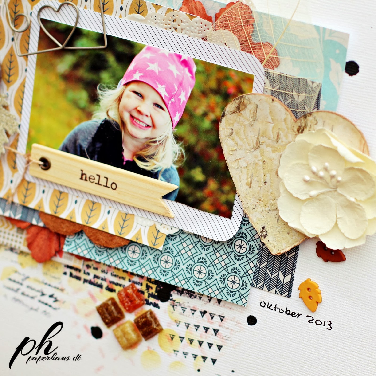 Christin aka Umenorskan scrapper: Hello - Fall layout for Paperhaus ...