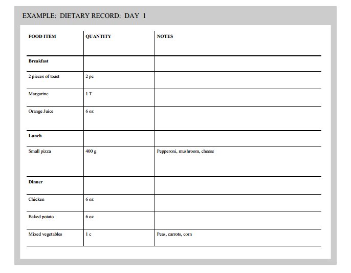 My Body Diets 3 Day Dietary Record my-body-diets-3-day-dietary-record