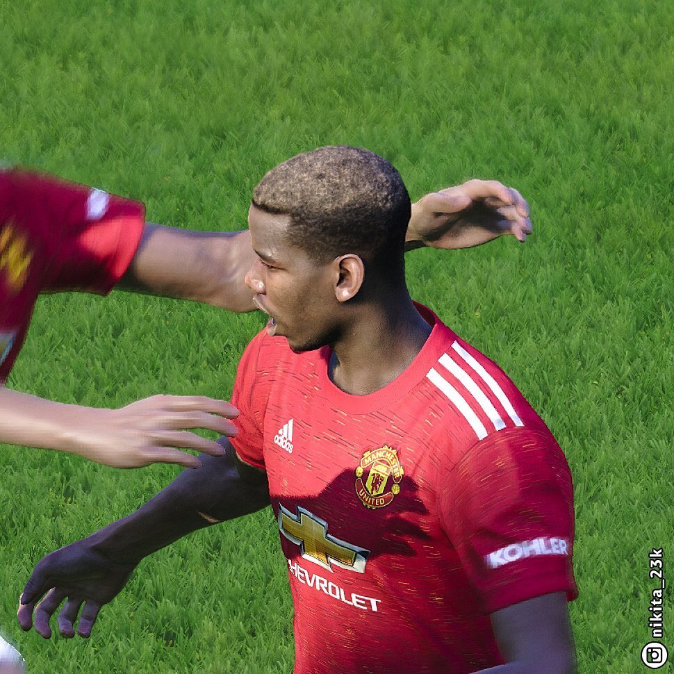 On Pitch: Manchester United 20-21 Home Kit in PES - Footy Headlines