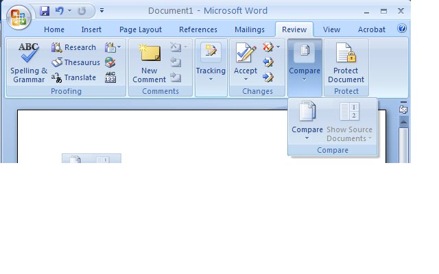 Network Girl Comparing Two MS Office Word 2007 Documents Network Girl Comparing Two MS Office Word 2007 Documents