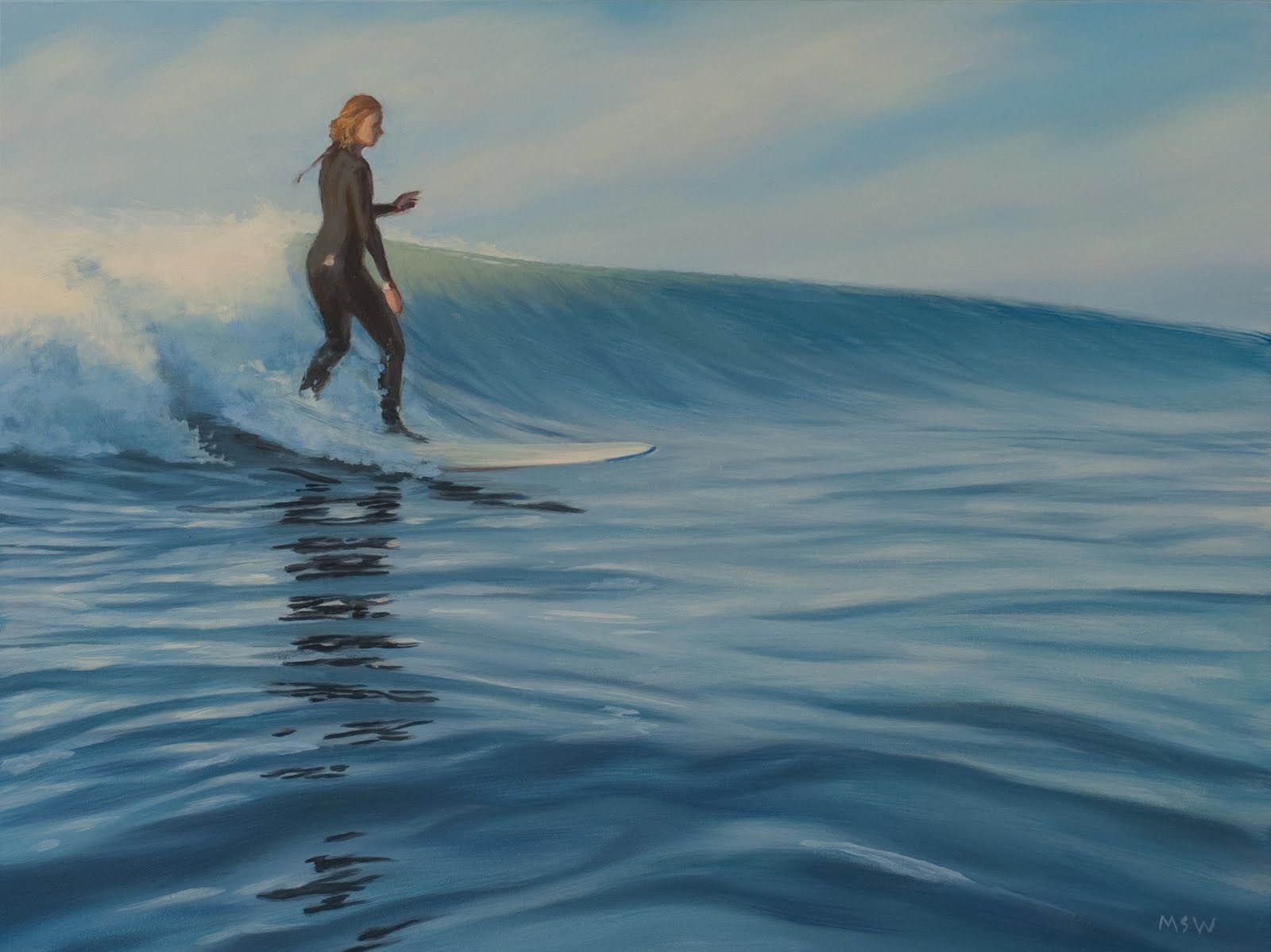 Ebb and Flow: A surf painting!