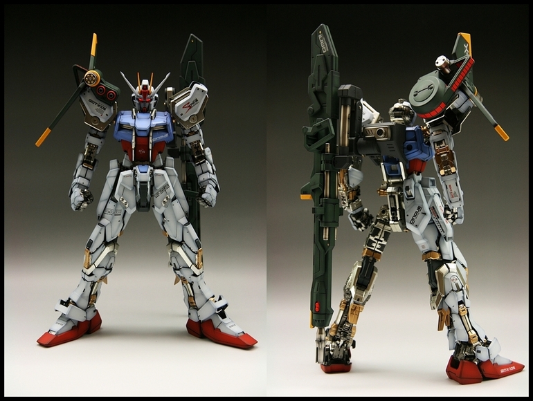 GUNDAM GUY: PG 1/60 Launcher/Sword Strike Gundam - Customized Build