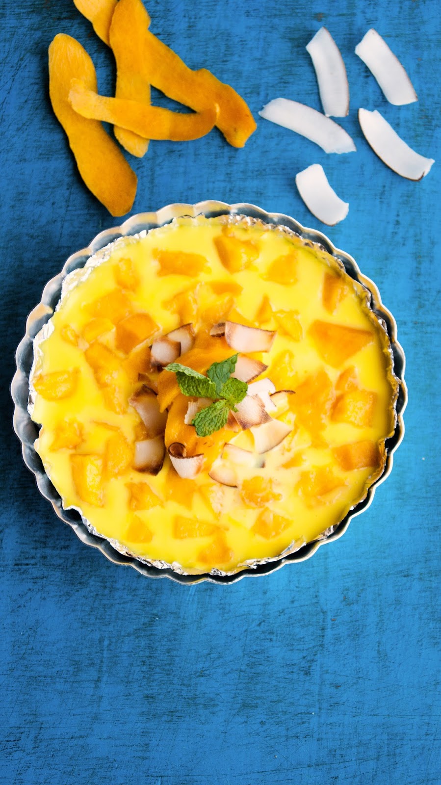 Always Hungry: Mango Custard with toasted coconut
