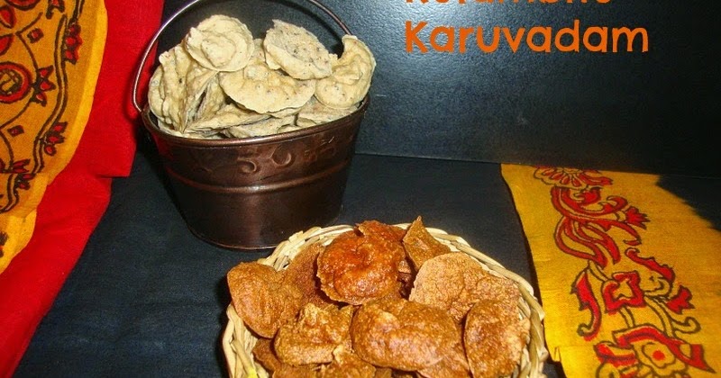 Sailaja Kitchen...A site for all food lovers!: Collection Of Vadam ...