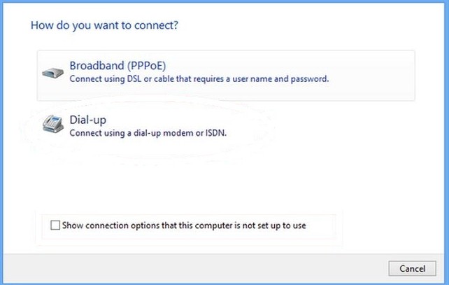 How to Create a Dial-Up Connection In Windows 8 - NOHARASOLUTION