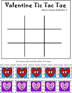 Church House Collection Blog: Printable Valentine Tic Tac Toe Game