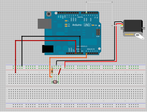 ArduinoProg: 5º Projeto: LDR integrado ao servomecanismo buscando maior ...