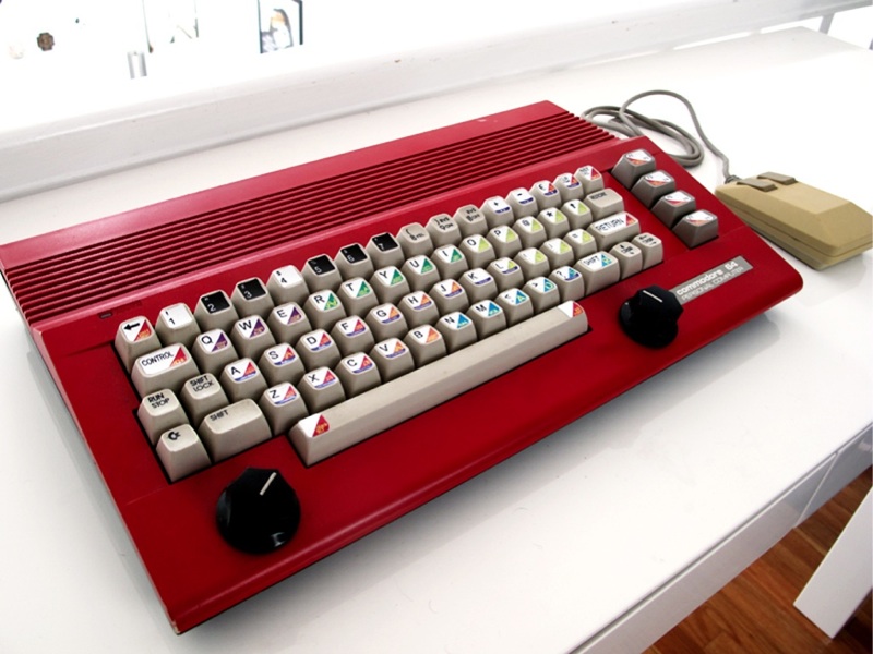 MATRIXSYNTH: Red C64 Synth MSSIAH SID2SID Commodore Custom 8-bit Synth