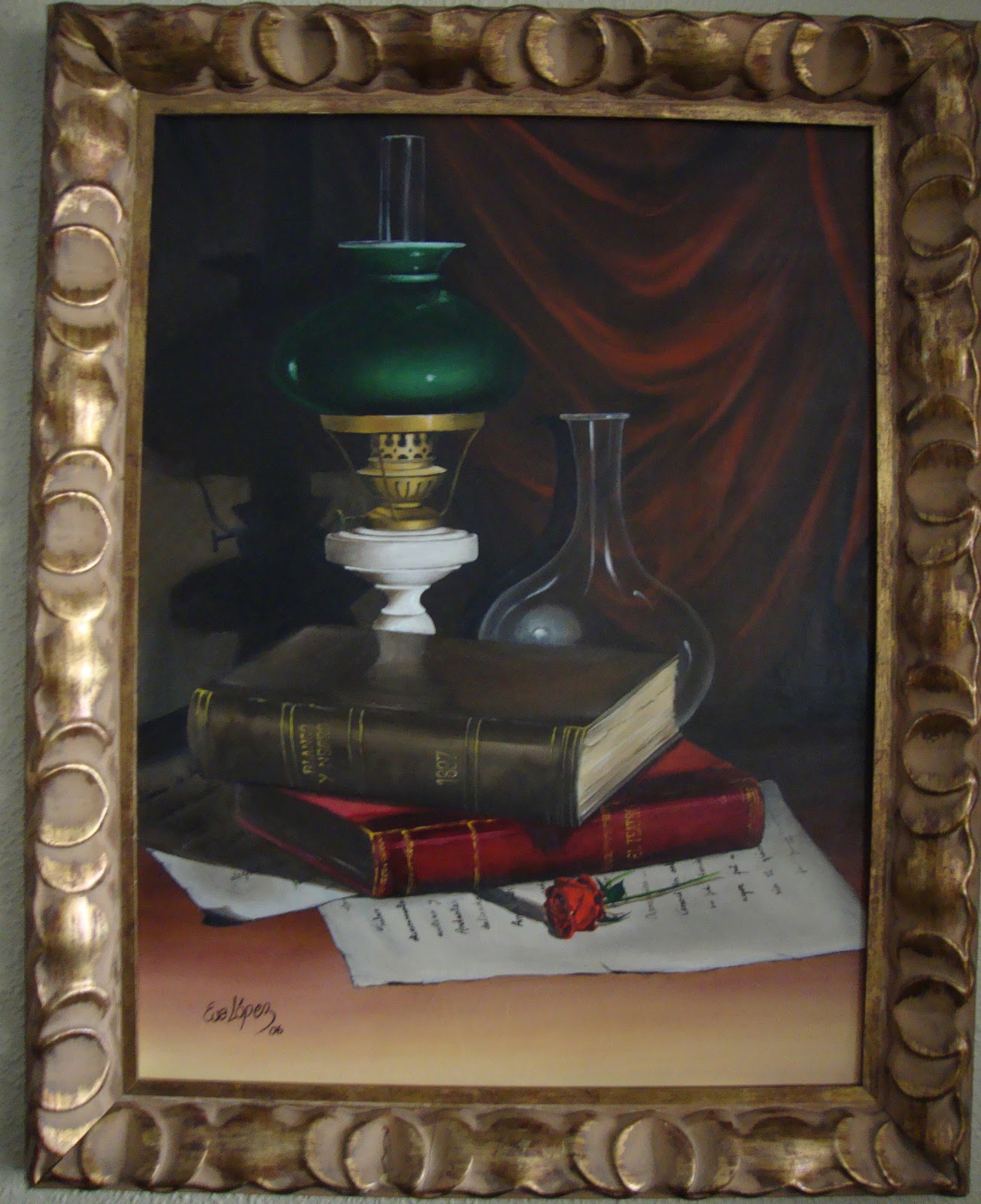 Las pinturas de Eva: Bodegón de libros