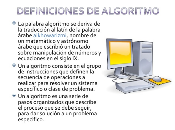 Algoritmos y sus Caracteristicas: agosto 2016
