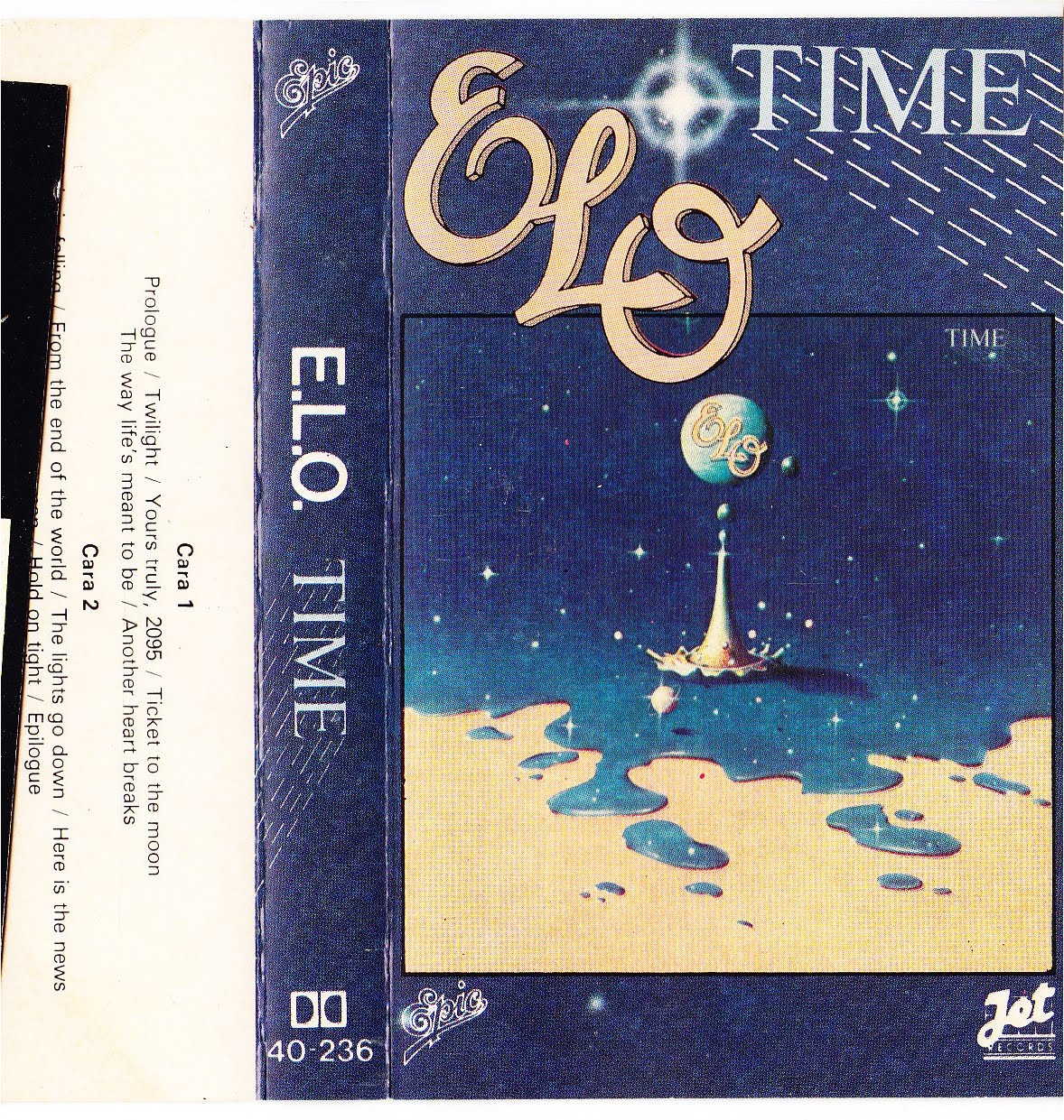 Carátulas de cassettes musicales: Electric Light Orchestra - TIME