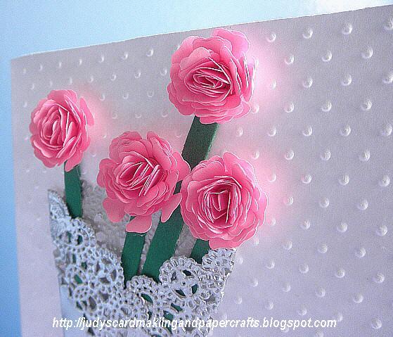 Judy's Handmade Creations: Beautiful Flower Cards!