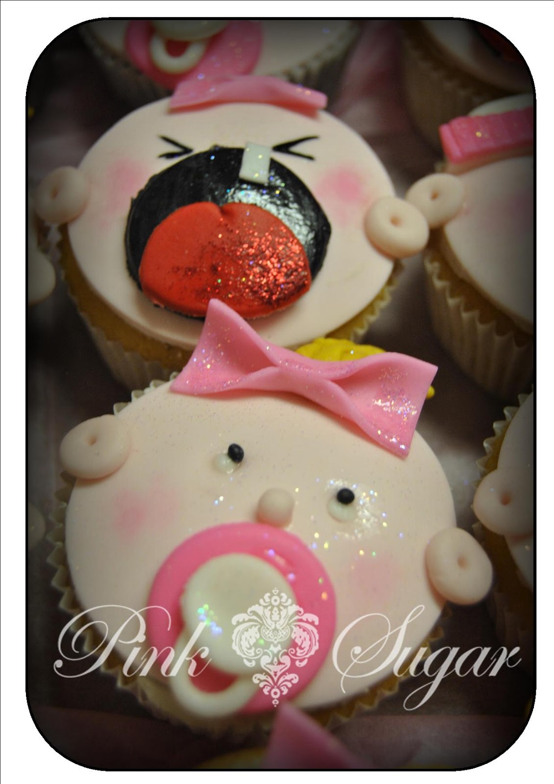 Pink Sugar: Baby Face Cupcakes for a Little Girl...