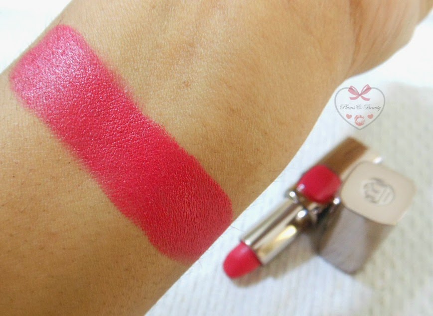 L'Oreal Paris Moist Matte Lipstick Raspberry Syrup : Review, Swatch ...