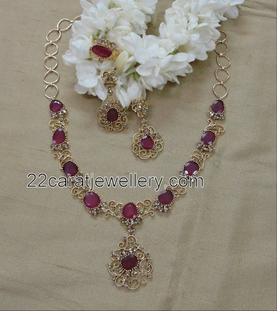 Ruby Set Suitable for All Ages - Jewellery Designs