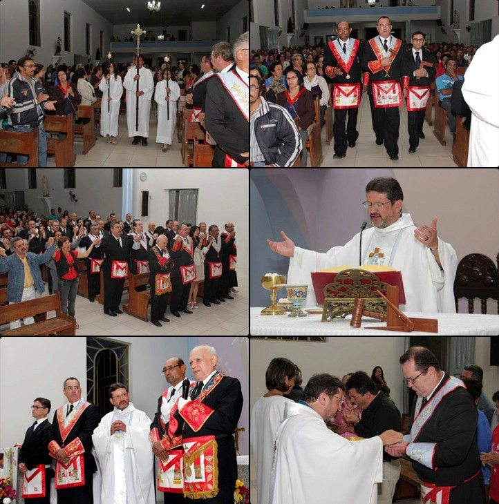 Freemasons in a Catholic Church | Masonic Times