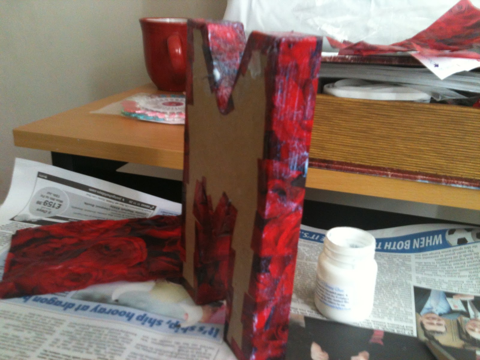 Yasmin Elizabeth: Decopatch Monogram Hanging Letters Tutorial