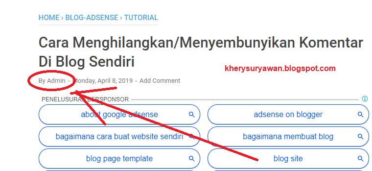 Cara Mengganti Nama Pemilik Blog Menjadi Nama Admin di Blogger ...