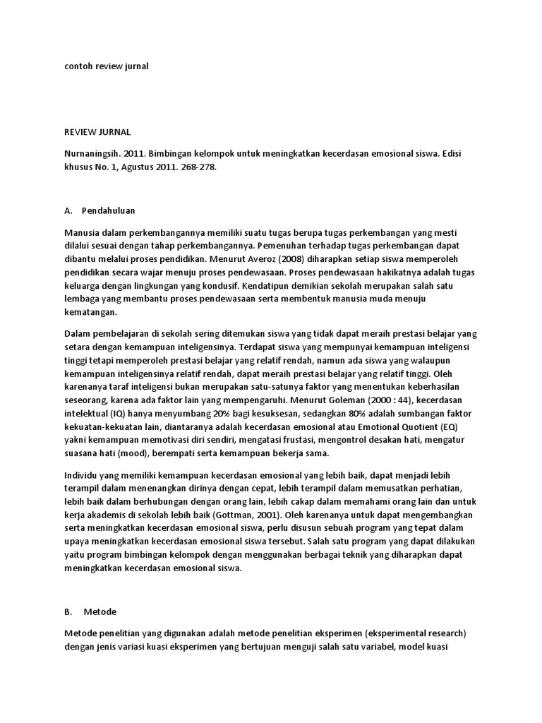 contoh critical review jurnal - wood scribd indo