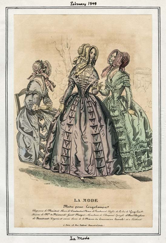 Two Nerdy History Girls: Fashions for May 1843, Supposedly