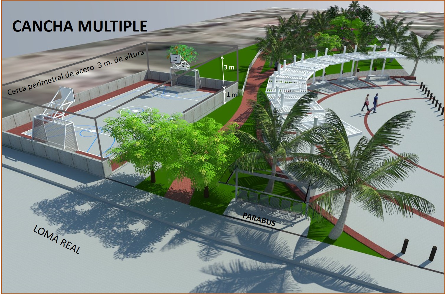 Parque Eco-Educativo.. Iniciativa Ciudadana: Cancha Multiple