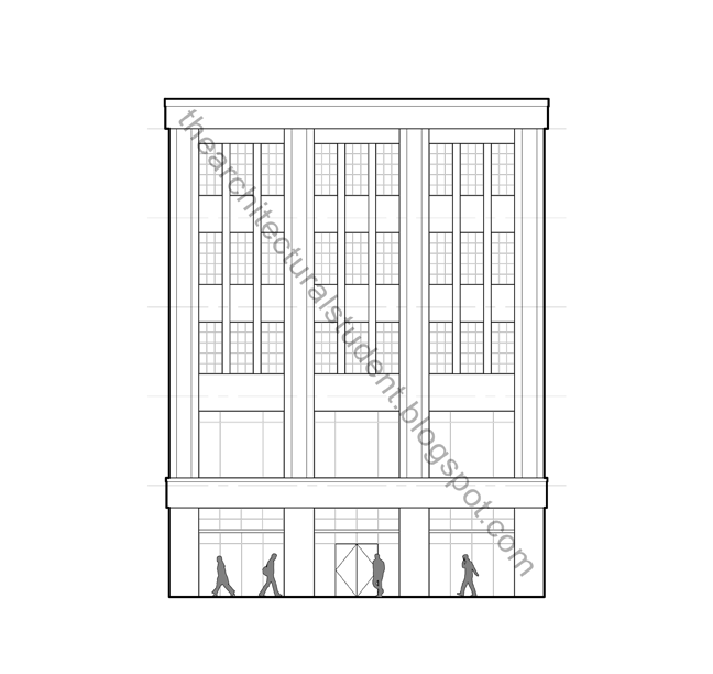 The Architectural Student: Tutorial: Hand Rendering Elevations