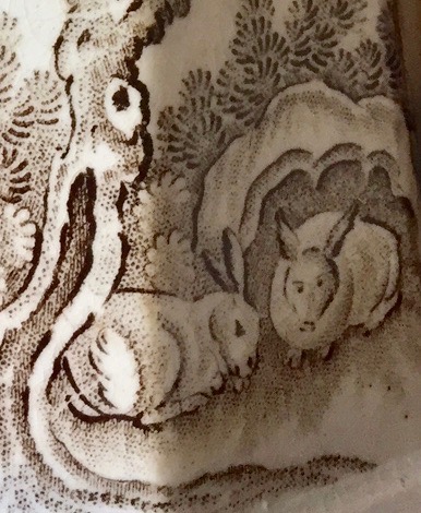 Dishy News - A Transferware Blog: RABBITS, POINTER, AND HIDDEN PICTURES