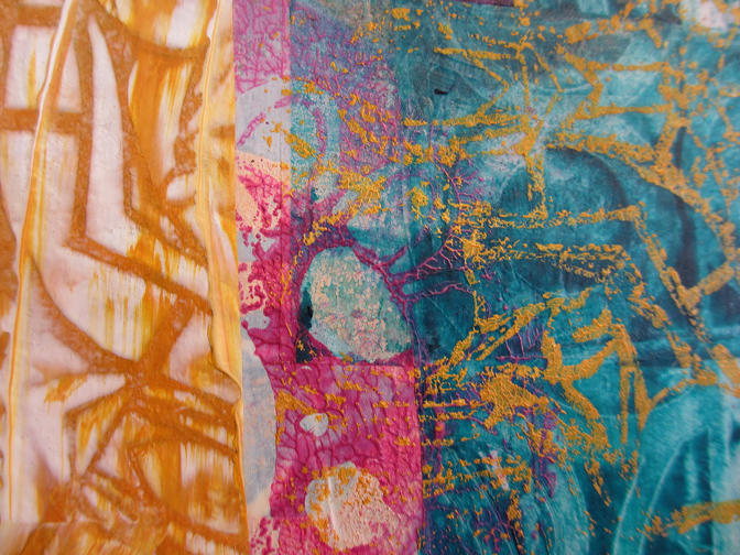 Art...: Repeating Designs in Abstract Fine Art thru Stencil Use